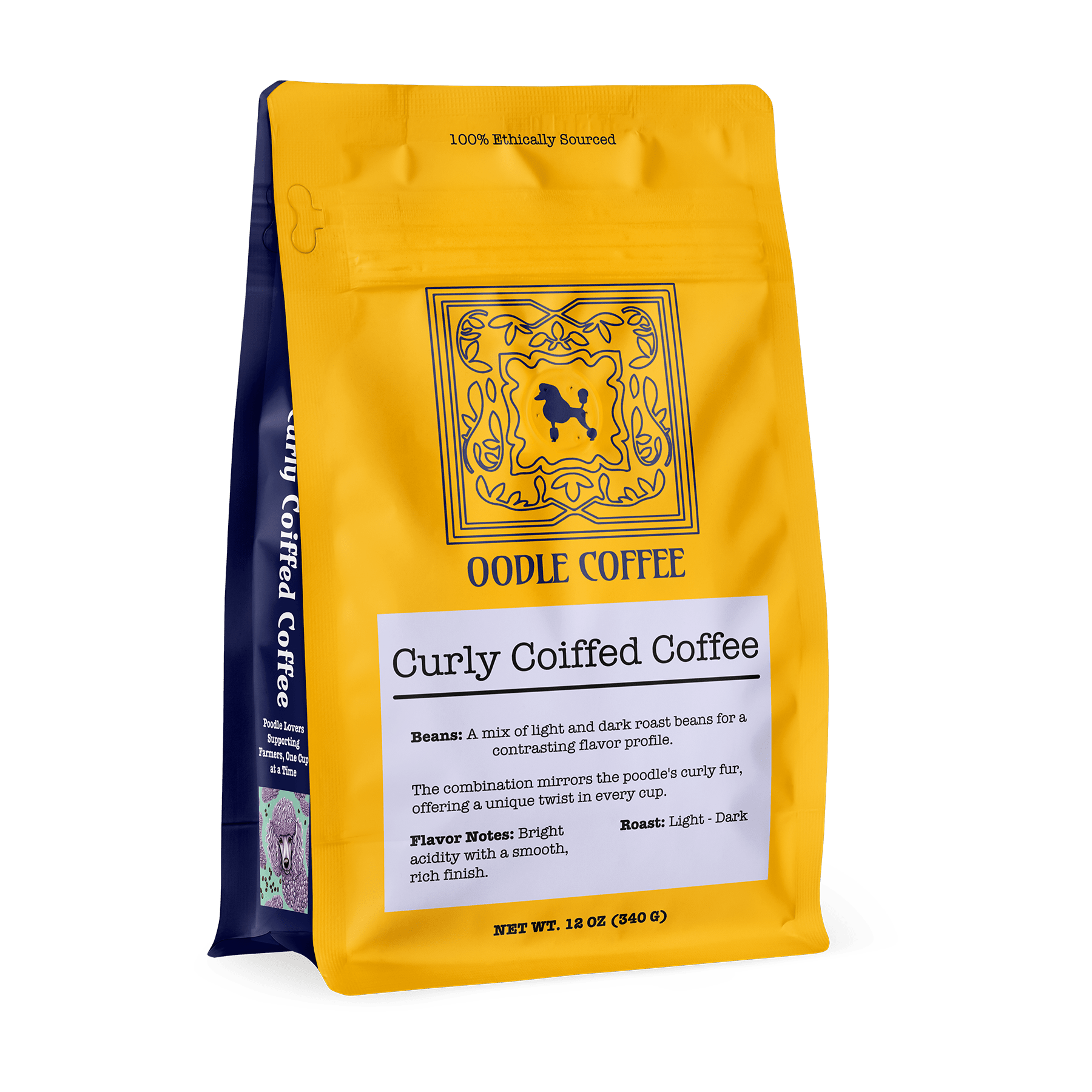 Curly Coiffed Coffee - Unique Blend of Light and Dark Roast Beans ...